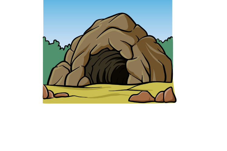 draw a cave