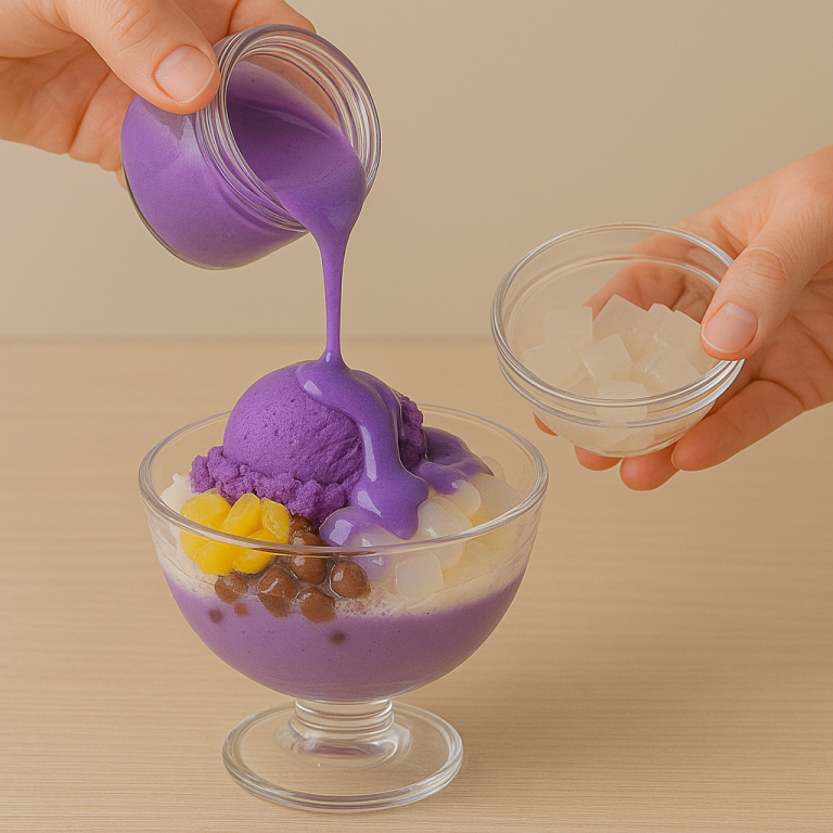 How to Add Ube Sweetened Condensed Milk and Coconut Gel to Everyday Snacks